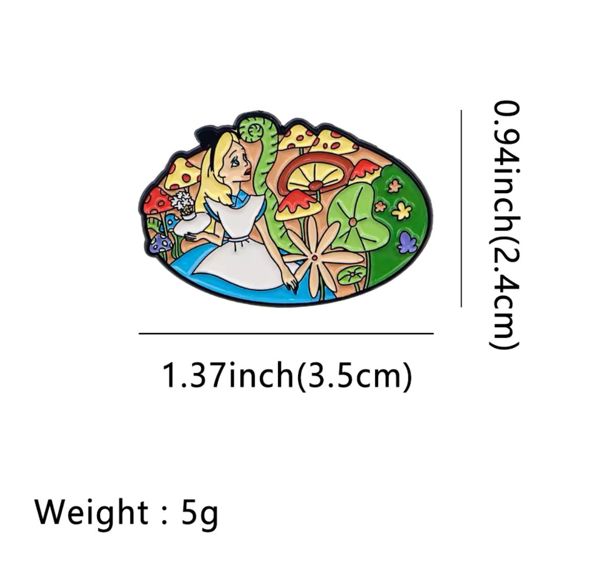 Accesorio Pin Serie/Pelicula – Alicia en el Pais de las Maravillas ...