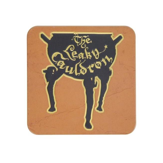 Tazones y Mas – Leaky Cauldron Glass & Coaster Set (Copa+Posavaso ...