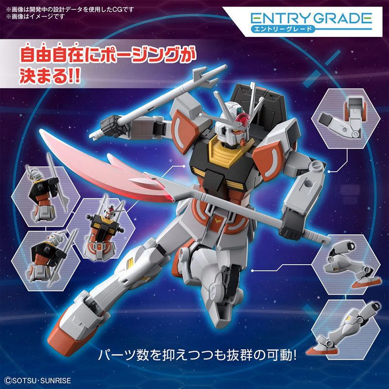 Figura Armable Mobile Suit Gundam – Model Kit ENTRY GRADE 1/144 – LAH ...
